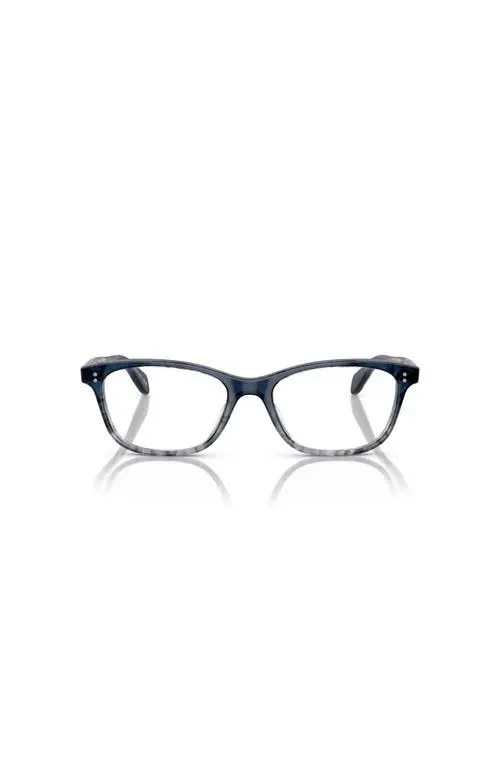 Oliver Spencer 50mm Square Eyeglasses - Blue