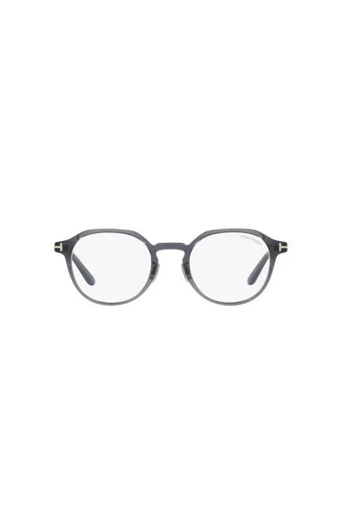 TOM FORD 51mm Round Eyeglasses