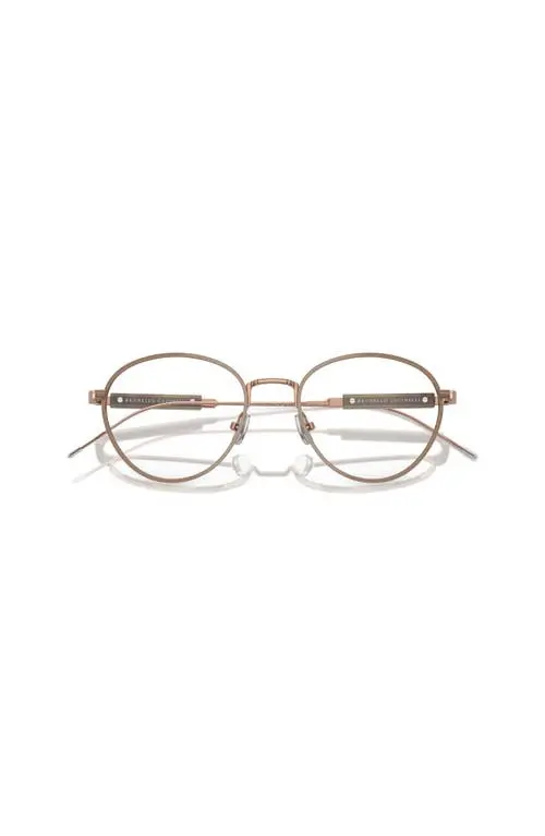 Brunello Cucinelli 50mm Phantos Optical Glasses - Pink