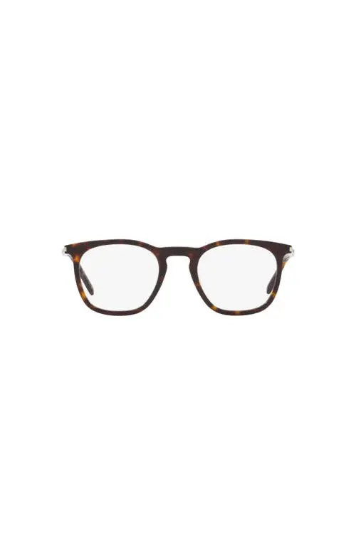 Saint Laurent 49mm Round Eyeglasses - Tortoise