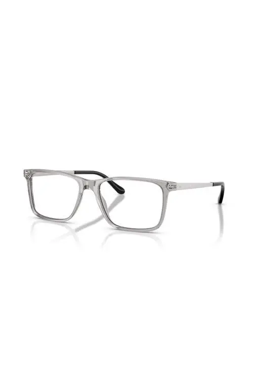 Ralph Lauren 54mm Rectangle Full Rim Eyeglasses - Grey