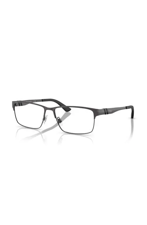 Polo Ralph Lauren 58mm Rectangle Optical Glasses - Grey