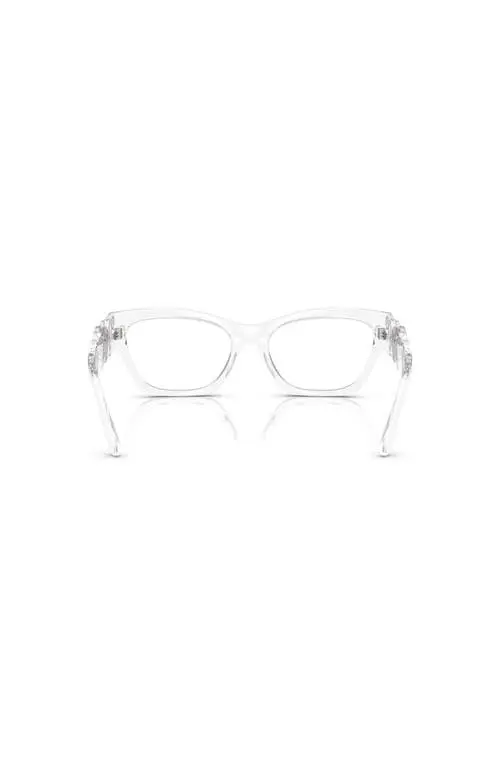 Versace Cat Eye Optical Glasses - Transparent