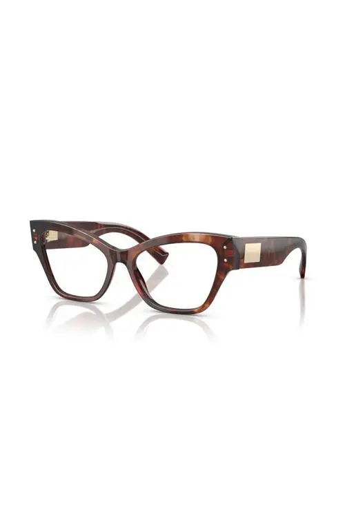 Dolce & Gabbana 52mm Butterfly Eyeglasses - Red
