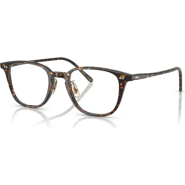 Oliver Spencer 49mm Rectangle Full Rim Eyeglasses - Tortoise