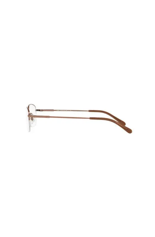 SFEROFLEX Rectangle Semi Rim Eyeglasses - Copper