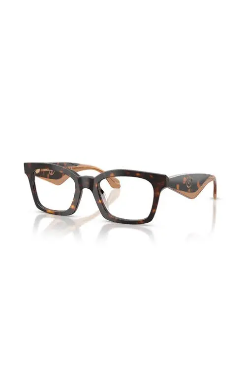 Giorgio Armani 48mm Butterfly Eyeglasses - Tortoise