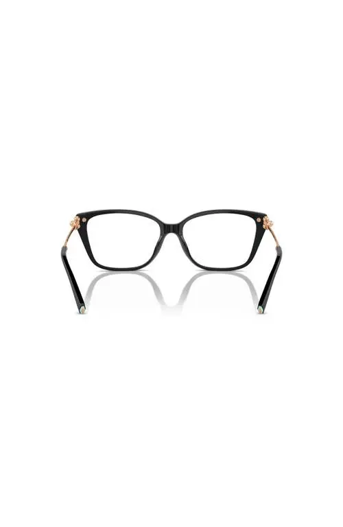 Tiffany & Co. Rectangular Full Rim Acetate Eyeglasses - Black