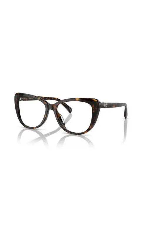 Ralph Lauren 52mm Cat Eye Optical Glasses - Tortoise