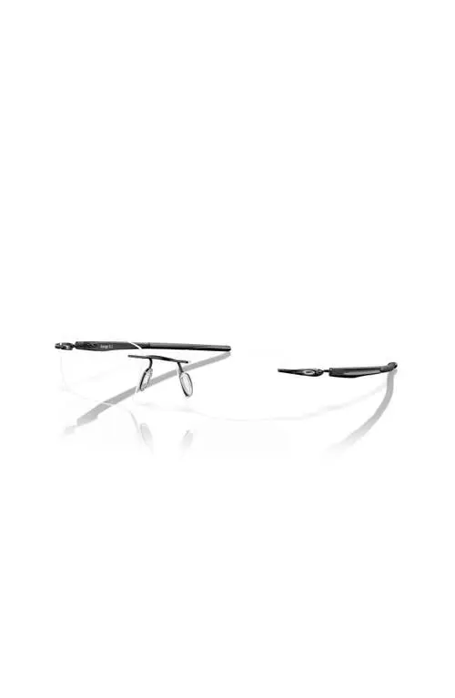 Oakley 54mm Rectangle Optical Glasses - Black