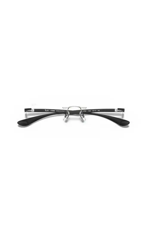 Ray-ban Rectangle Rimless Titanium Eyeglasses