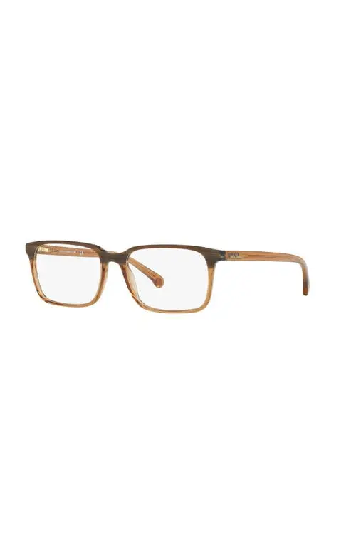 Brooks Brothers 56mm Rectangle Eyeglasses - Brown
