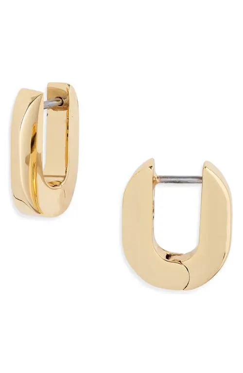Jenny Bird Teeni Toni Link Hoop Earrings - High Polish Gold