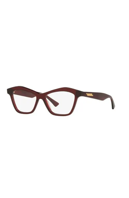 Bottega Veneta 54mm Cat Eye Optical Glasses - Red