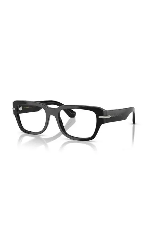 Dolce & Gabbana 54mm Square Full Rim Optical Glasses - Black