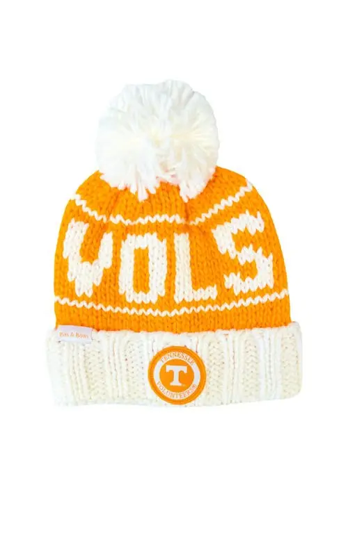 BITS & BOWS Tennessee Bobble Beanie - Orange