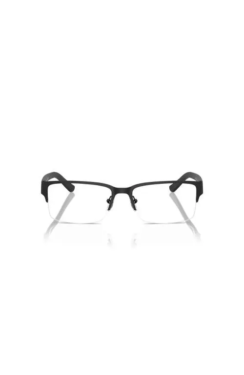 Armani Exchange Rectangle Eyeglasses - Black