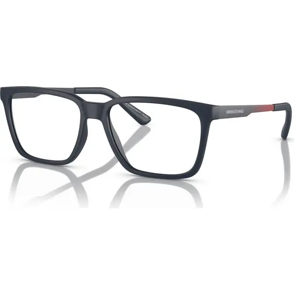 Armani Exchange Rectangle Full Rim Eyeglasses - Blue
