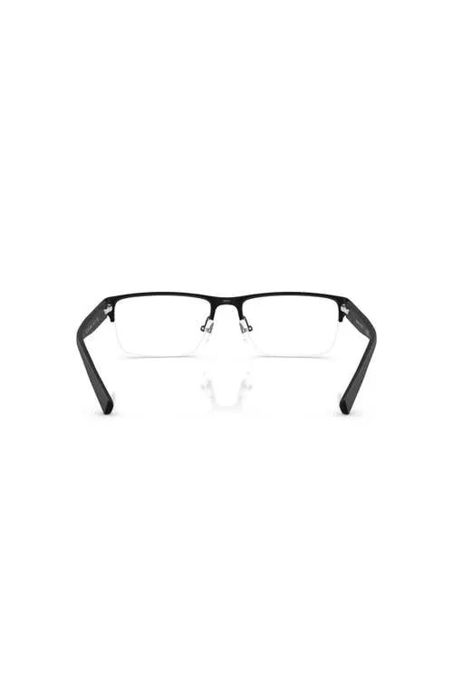 Armani Exchange 54mm Rectangle Optical Glasses - Black
