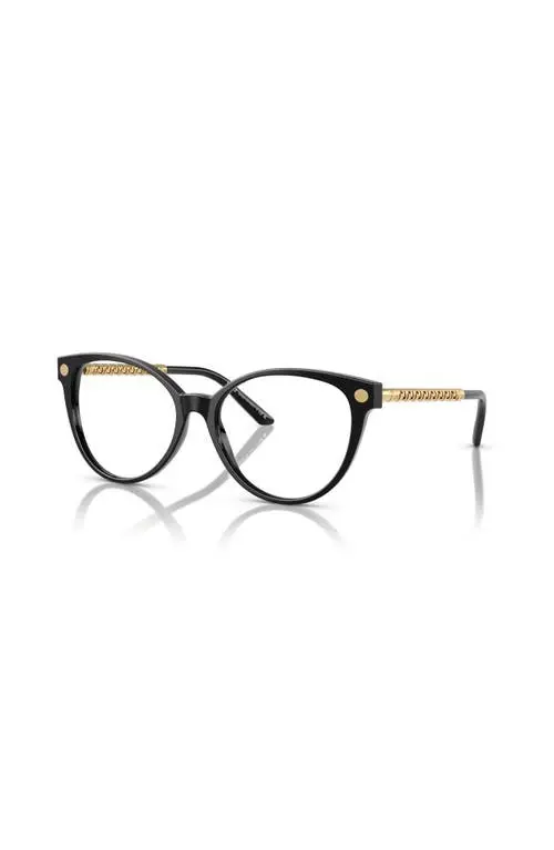 Versace 52mm Cat Eye Optical Glasses - Black