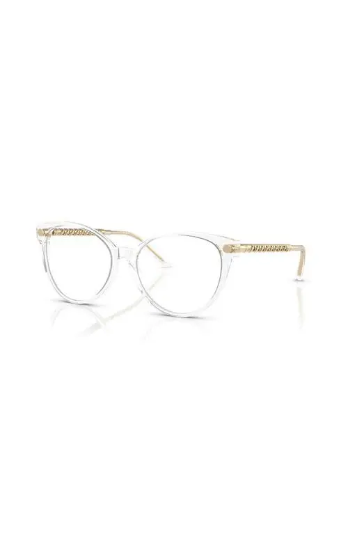 Versace 52mm Cat Eye Optical Glasses - Transparent