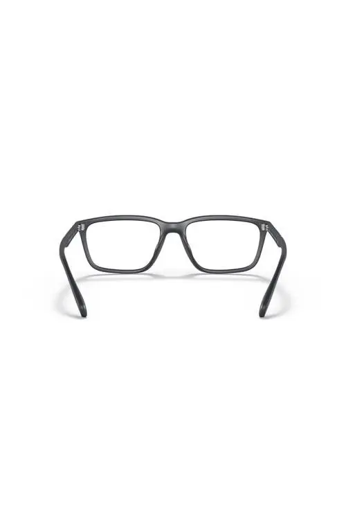 Armani Exchange 55mm Rectangle Eyeglasses - Blue