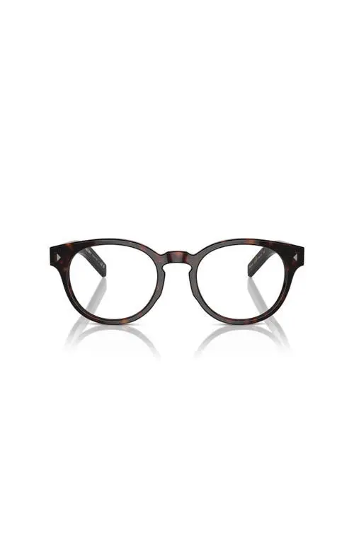 Prada 50mm Phantos Optical Glasses - Dark Tortoise