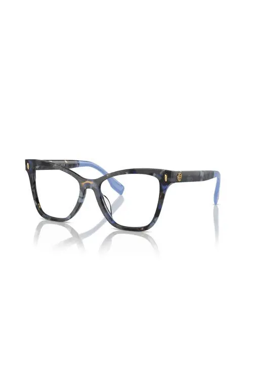 Tory Burch 51mm Cat Eye Optical Glasses - Blue