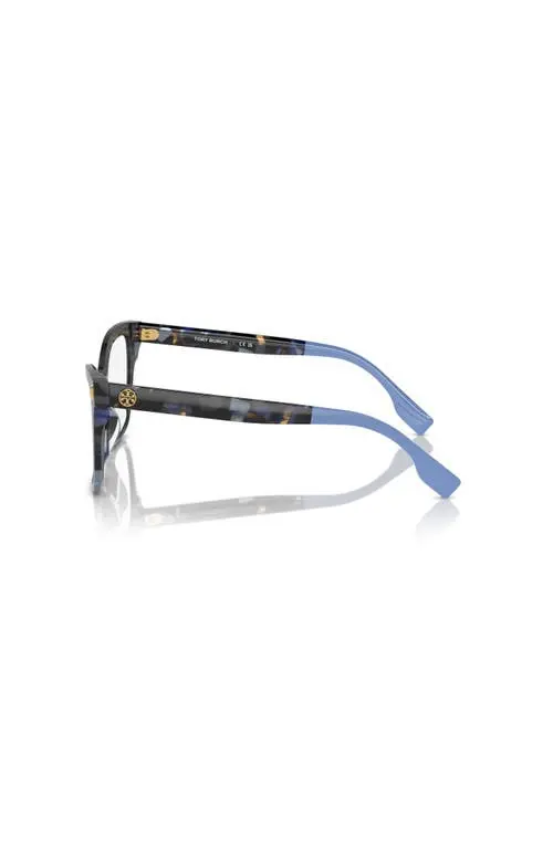 Tory Burch 51mm Cat Eye Optical Glasses - Blue