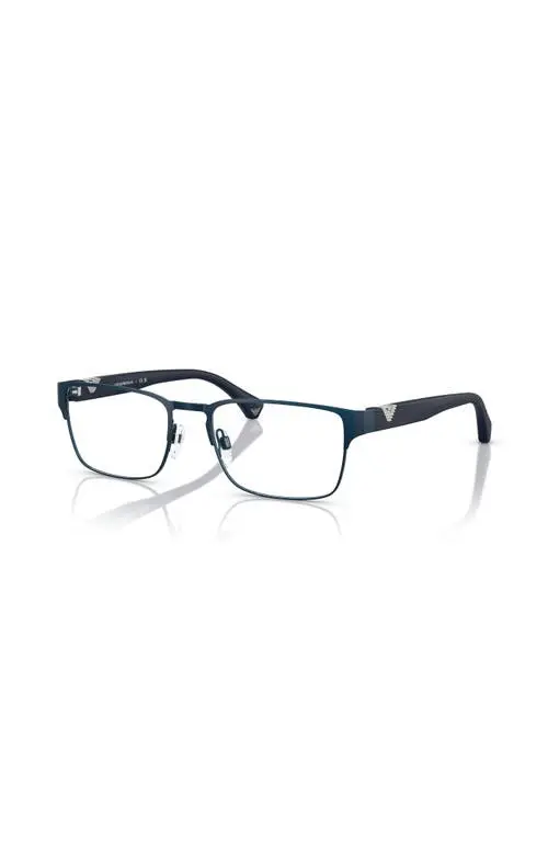 Emporio Armani 55mm Square Optical Glasses - Blue