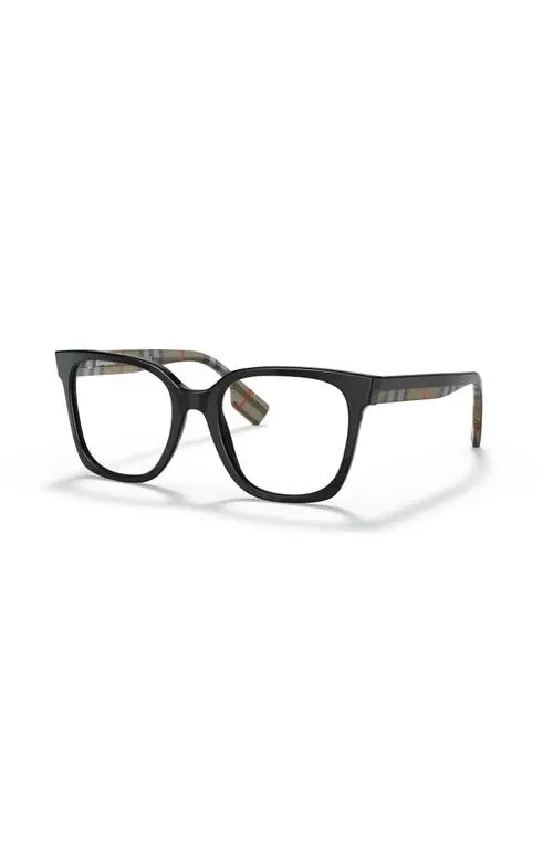 Burberry 52mm Square Optical Glasses - Black