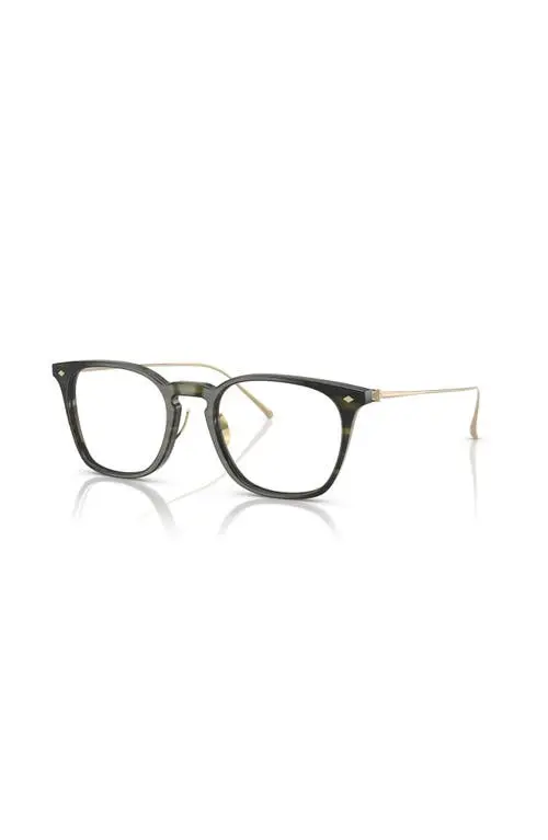Giorgio Armani 51mm Rectangle Eyeglasses - Green