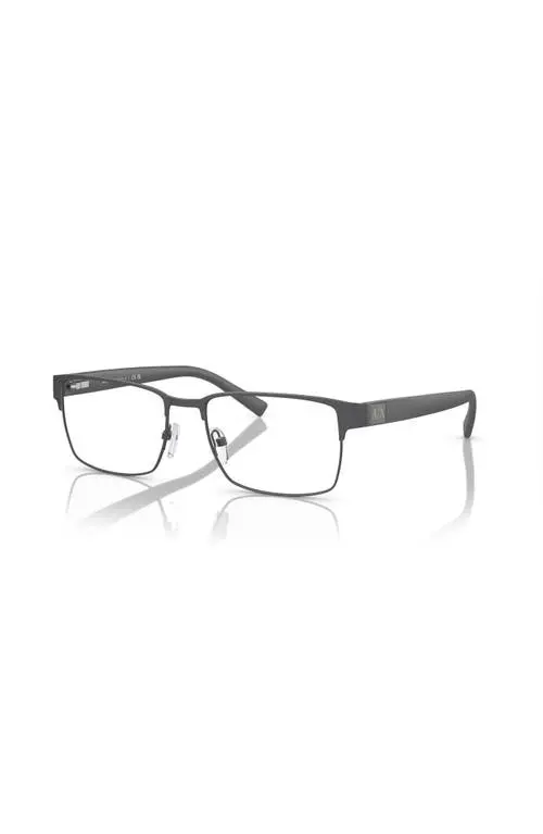 Armani Exchange 54mm Square Eyeglasses - Grey
