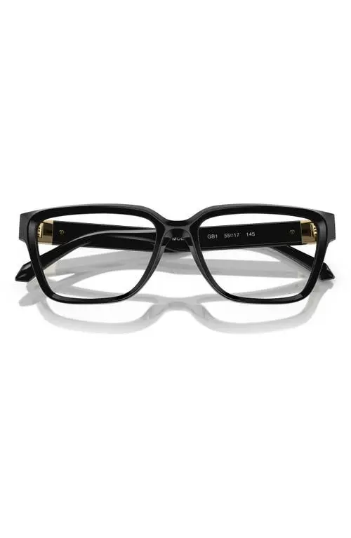 Versace Rectangle Optical Glasses - Black