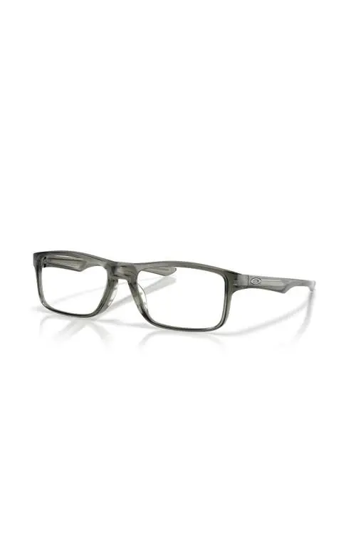 Oakley 53mm Rectangle Full Rim Eyeglasses - Grey