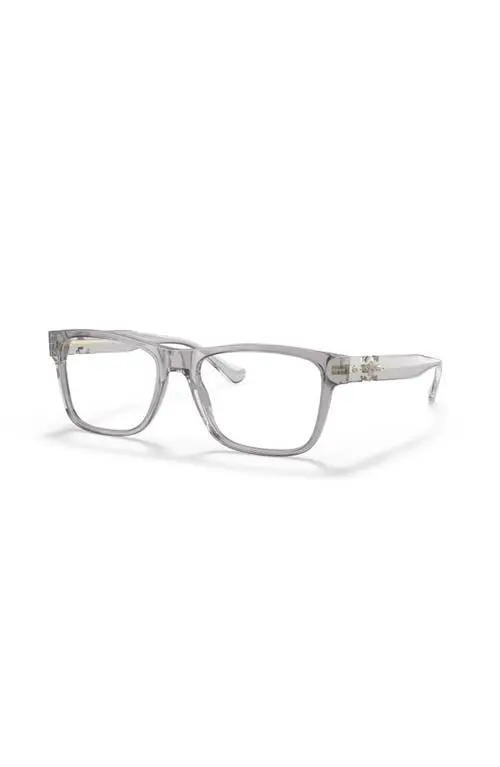 Versace 57mm Rectangle Optical Glasses - Grey
