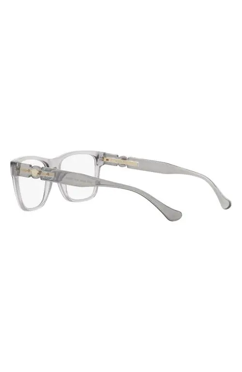Versace Rectangular Acetate Eyeglasses - Transparent Grey