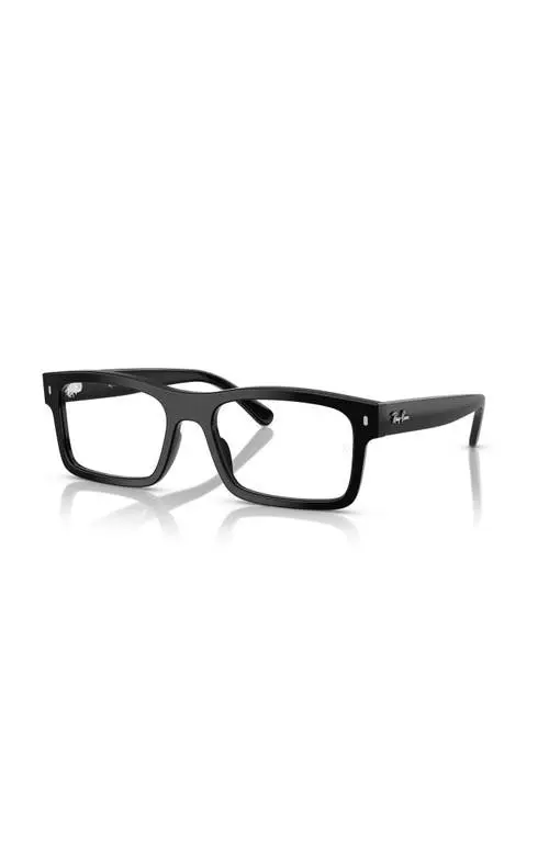 Ray-ban 56mm Rectangle Optical Glasses - Black