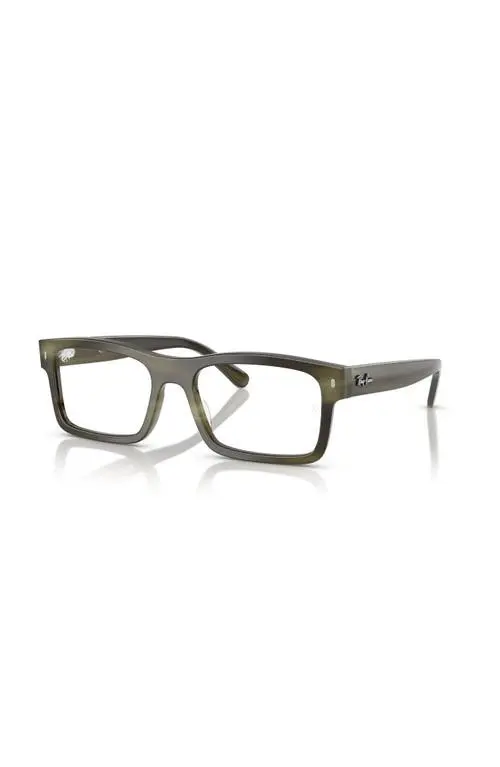 Ray-ban 56mm Rectangle Optical Glasses - Brown