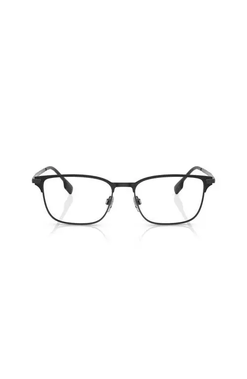 Burberry 57mm Rectangle Optical Glasses - Black