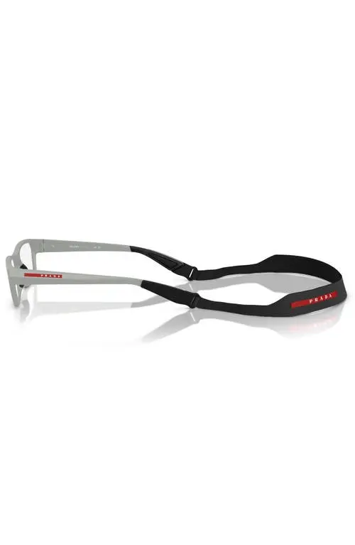 Prada 56mm Rectangle Eyeglasses - Grey