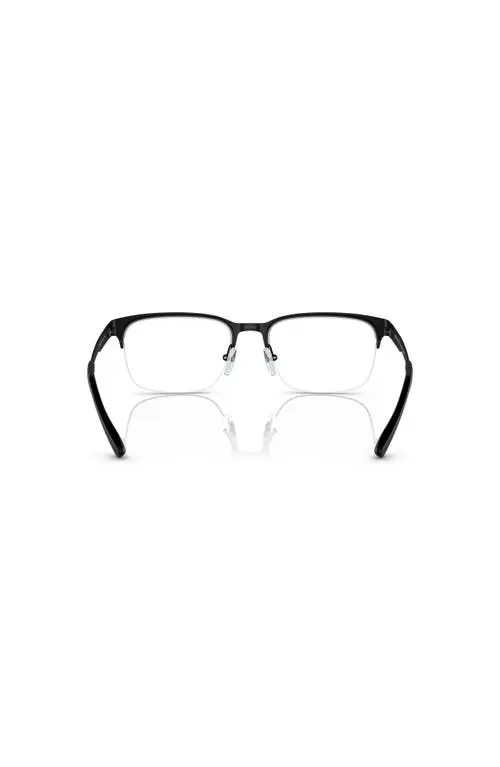 Armani Exchange 55mm Rectangle Optical Glasses - Black
