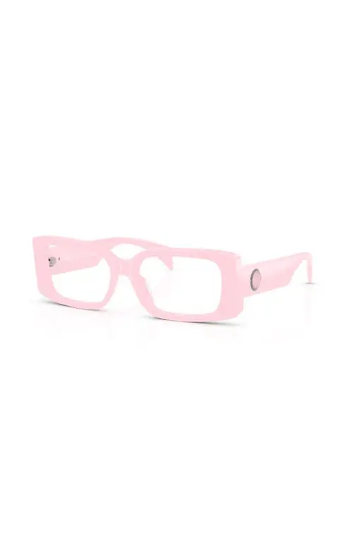 Versace 51mm Rectangle Optical Glasses - Pink