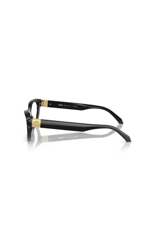 Versace 55mm Cat Eye Optical Glasses - Black