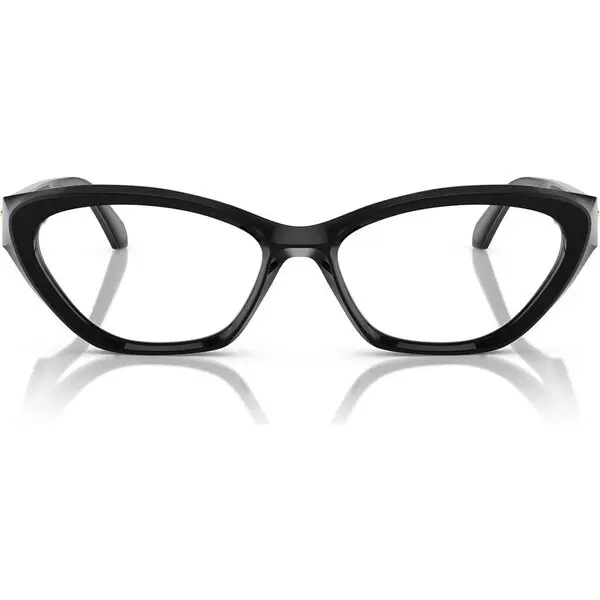 Versace 55mm Cat Eye Optical Glasses - Black