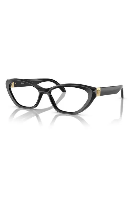 Versace Cat Eye Optical Glasses - Black