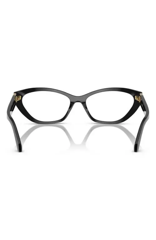 Versace Cat Eye Optical Glasses - Black