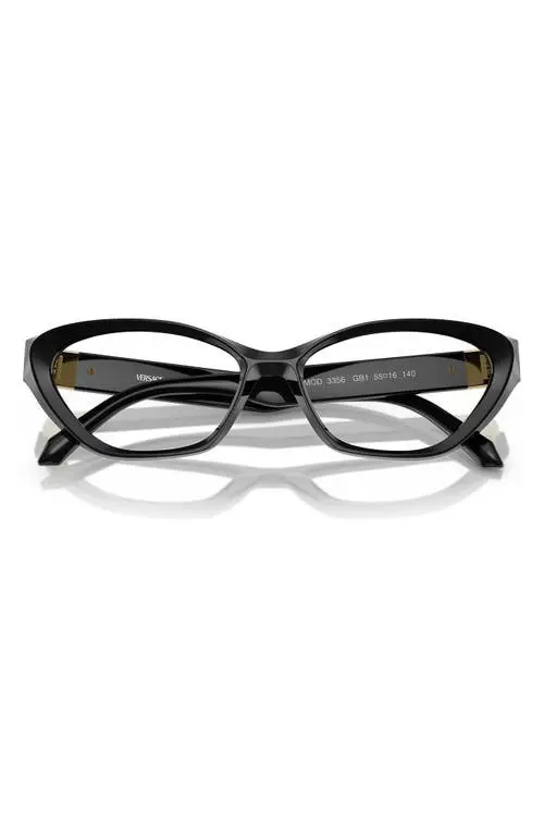 Versace Cat Eye Optical Glasses - Black