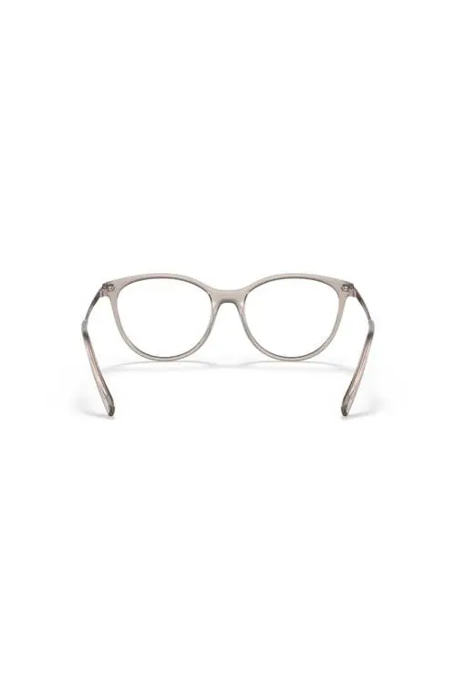 Armani Exchange 53mm Cat Eye Optical Glasses - Brown