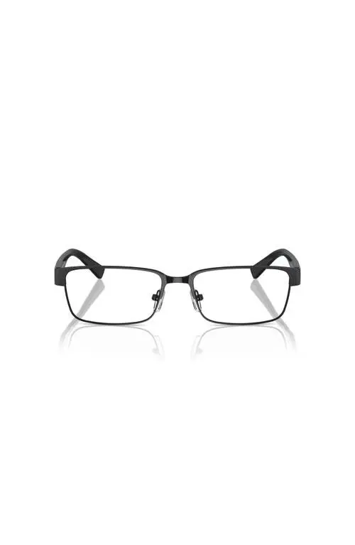 Armani Exchange 56mm Full Rim Rectangle Eyeglasses
